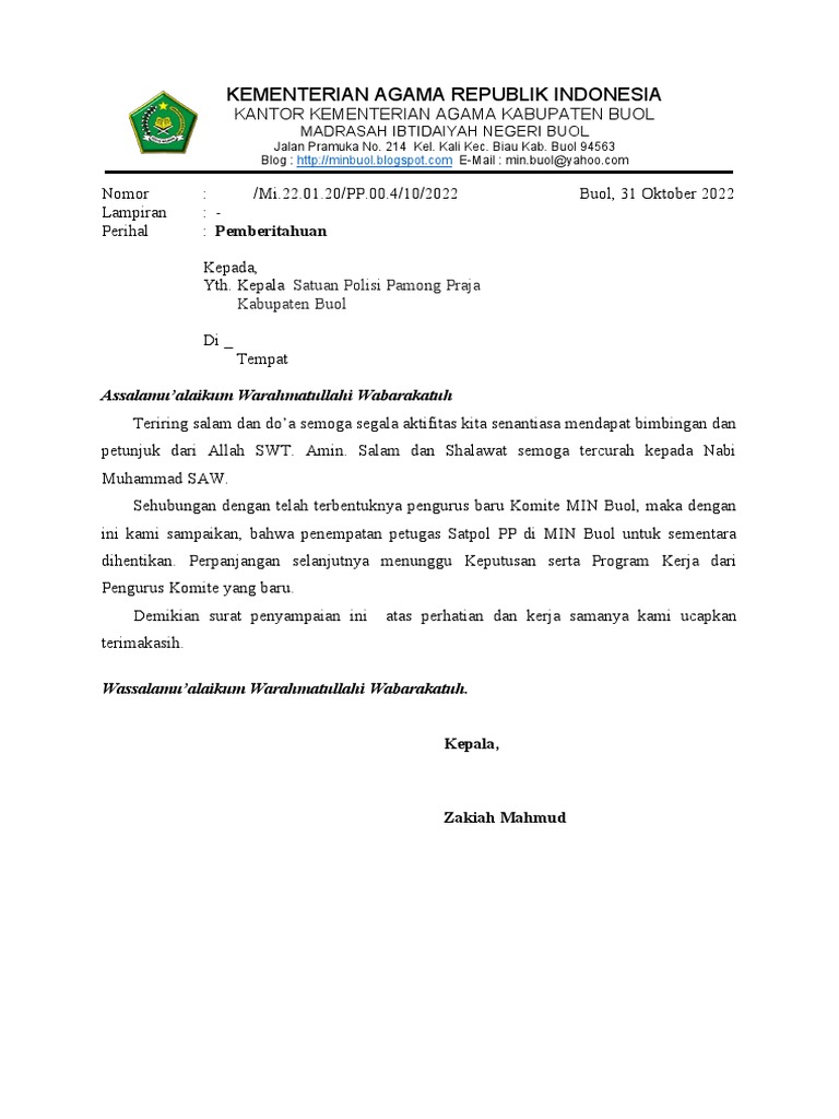 Surat Permohonan PLPP | PDF