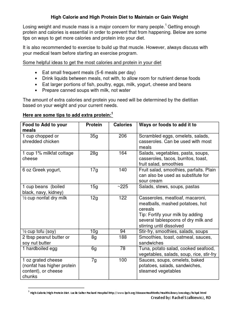 Nutrition, High Cal-Pro - Education - Sheet | PDF | Soy Milk | Yogurt