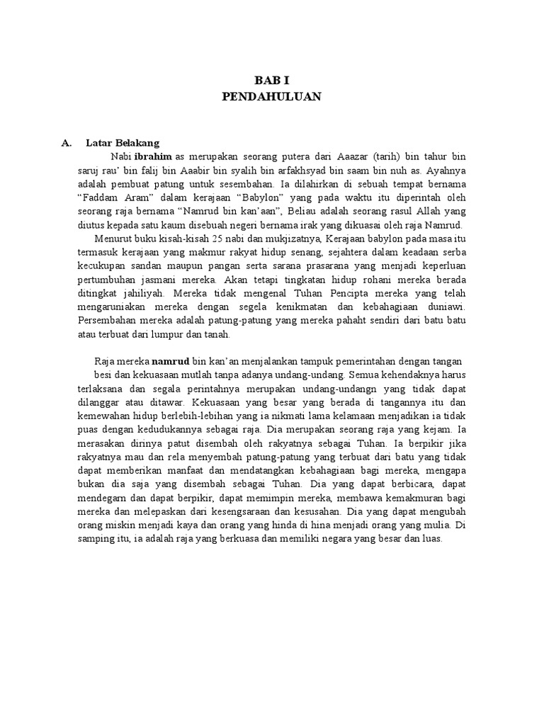 Kisah Nabi Ibrahim | PDF