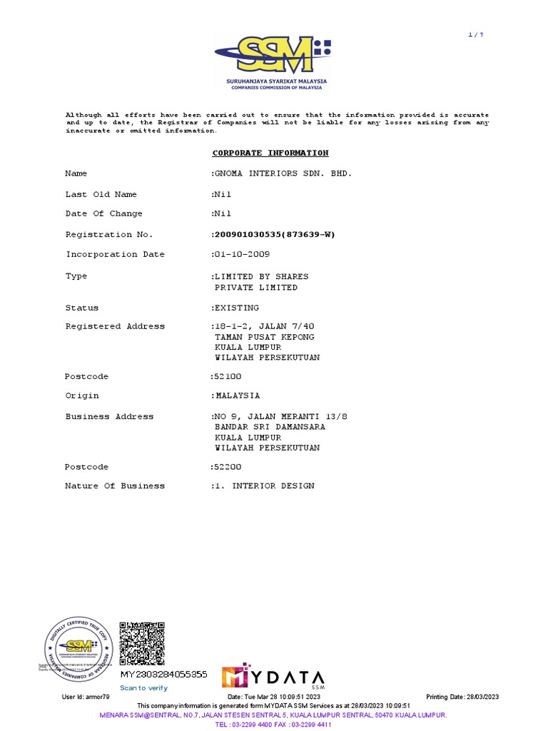 Corporate Information: Scan To Verify | PDF | Authentication | Qr Code