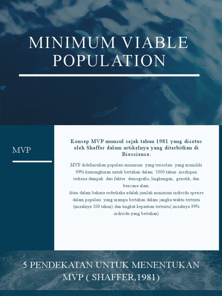 Minimum Viable Population | PDF