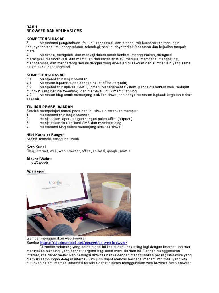 Informatika 9 SMT 1 | PDF