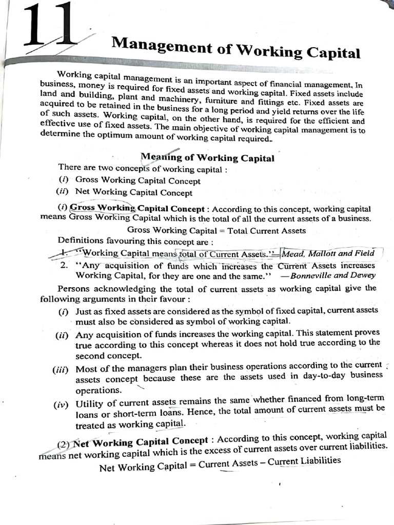 BM-Working Capital | PDF | Working Capital | Dividend