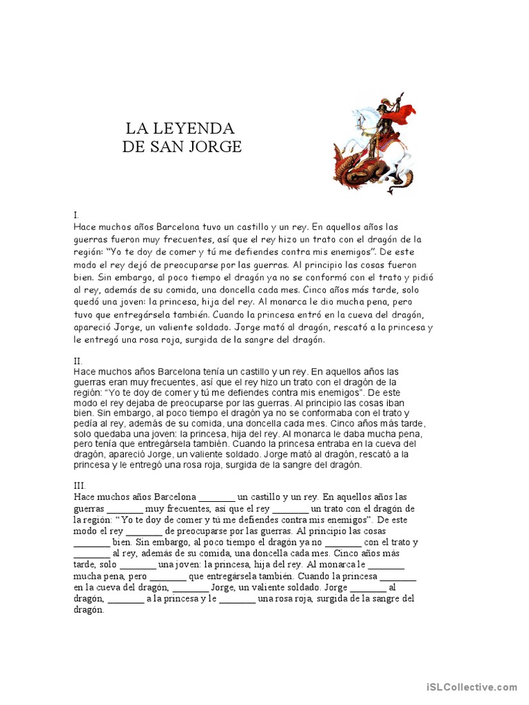 La Leyenda de San Jorge | PDF | Continuar
