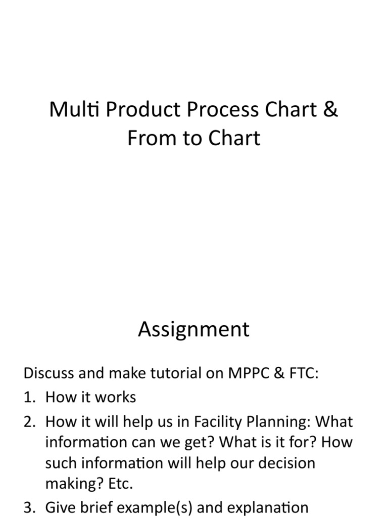 Multi Product Process Chart & From To Chart | PDF