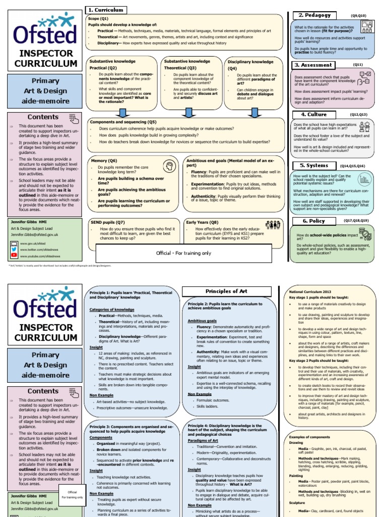 Primary Aide-Memoire | PDF | Curriculum | Knowledge