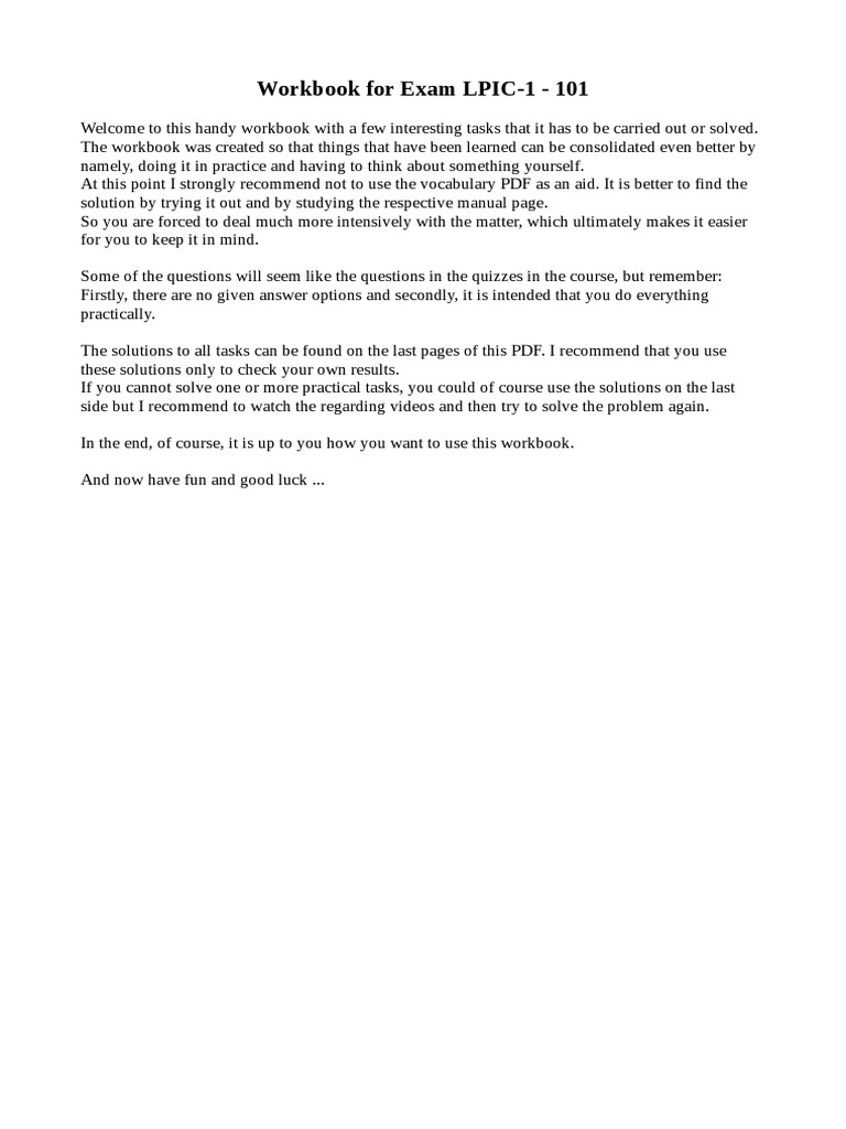 1.2 Workbook - 101 | PDF | Kernel (Operating System) | Computer File