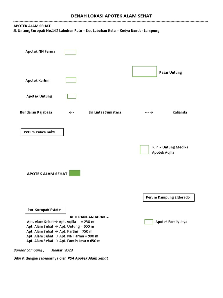 Denah Lokasi Apotek Pdf
