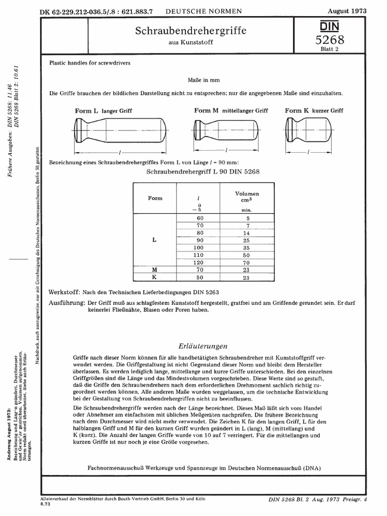 Din 5268-2 1973-08 | PDF