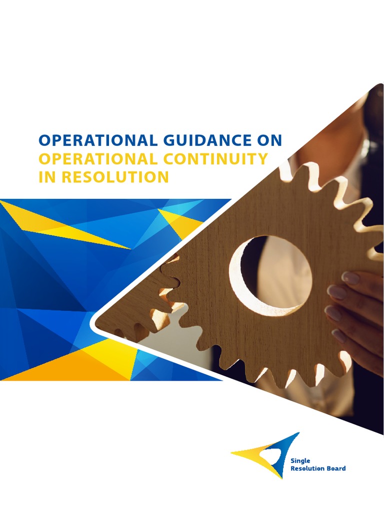 SRB - Operational Guidance On Operational Continuity in Resolution ...