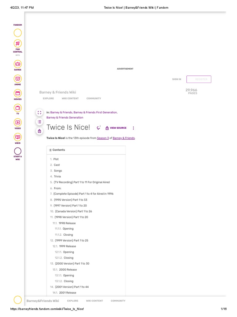 Barney Campfire Sing Along Wiki
