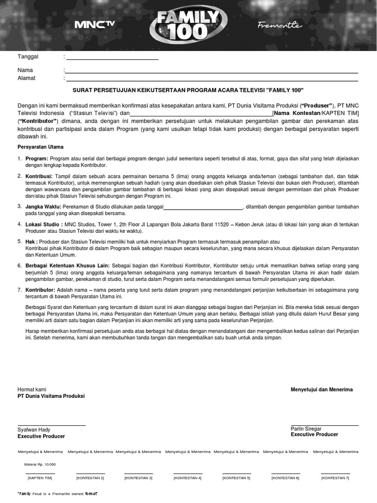 F100_FORM_CONTESTANT AGREEMENT_VER_2 | PDF