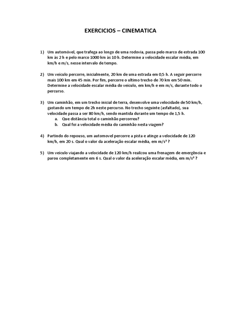 Exercicios - Aula 4 | PDF