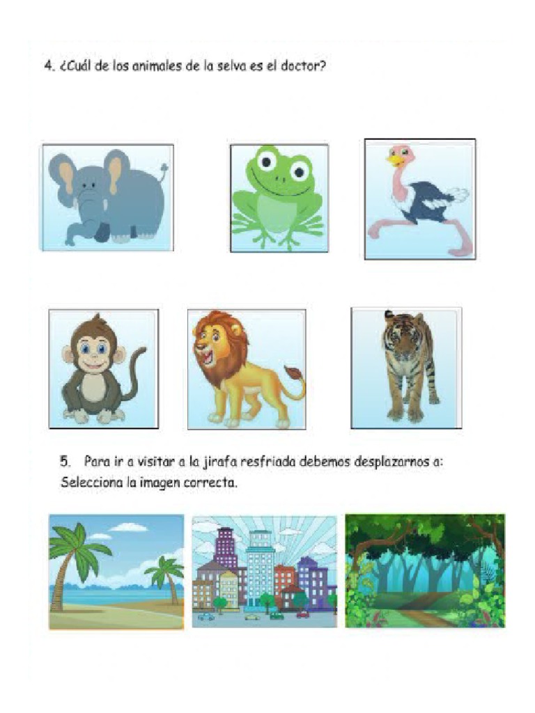 Guía Cuento La Jirafa Resfriafa | PDF