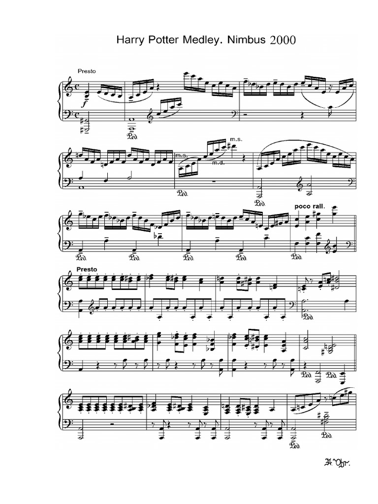 Harry Potter Medley Kyle Landry | PDF