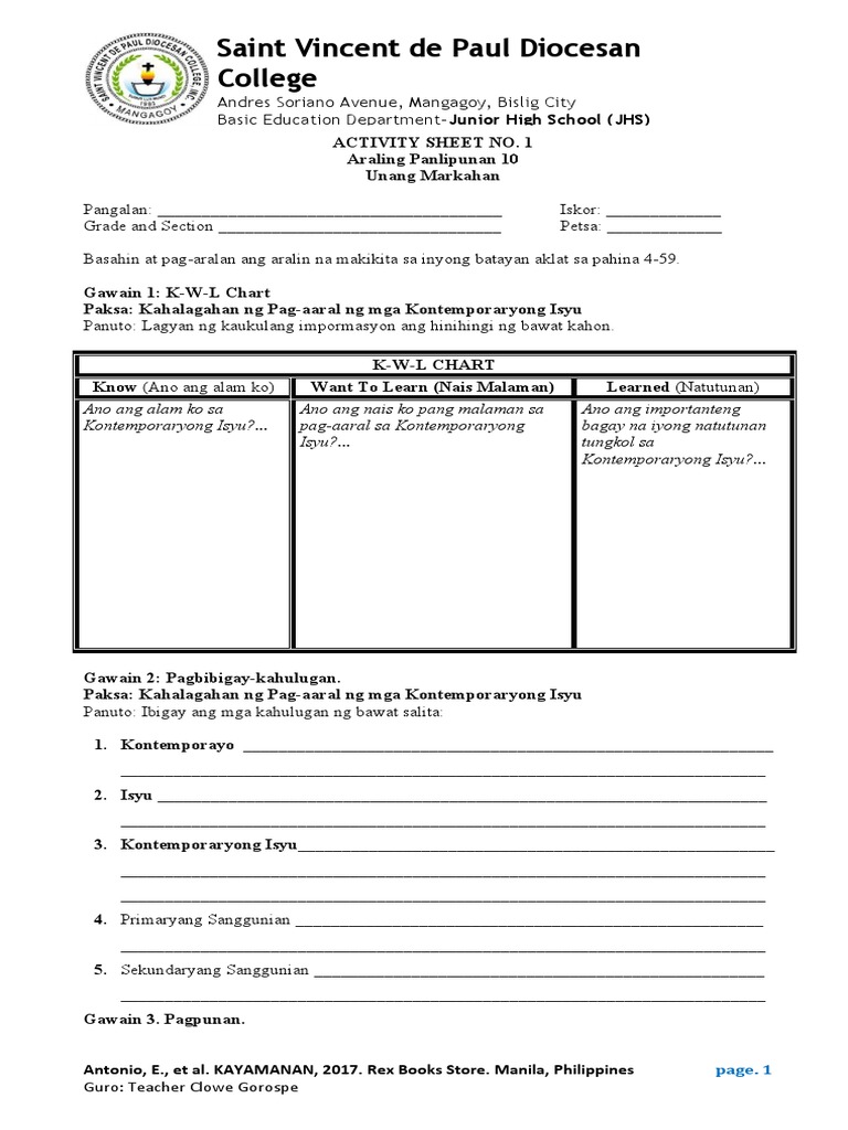 AP 10 1ST LAS 1ST Quarter | PDF