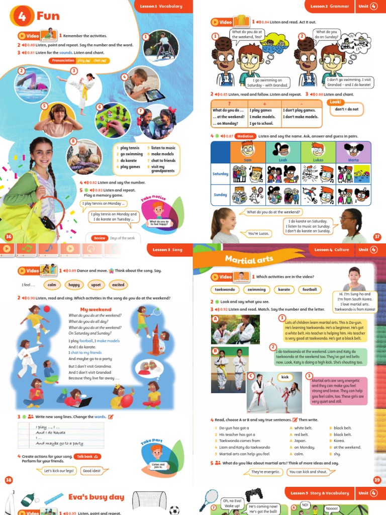 Open Up 3 Refuerzo - Unit 4 | PDF | Taekwondo