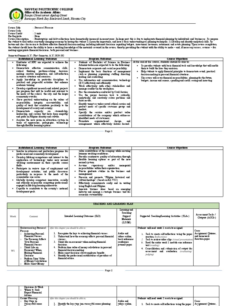NPC Personal Finance Course Prepares Students for Financial Success ...