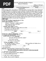 BEM 2024 English Exam Revision Guide | PDF | Adjective | Algeria