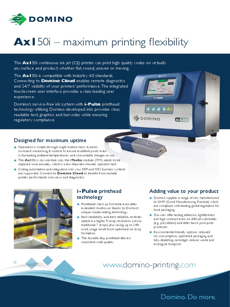 Ax150i - Maximum Printing Flexibility | PDF | Printer (Computing) | Computing