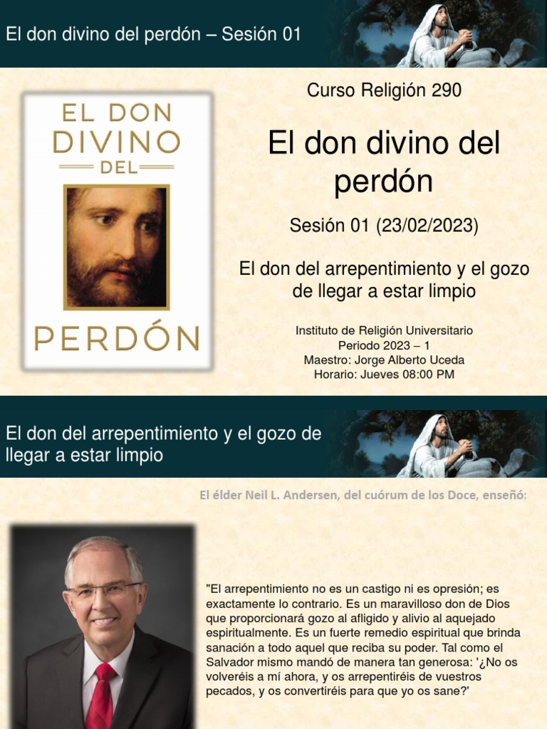 DDP.S01.El don divino del perdón | PDF | Perdón | Expiación en el cristianismo