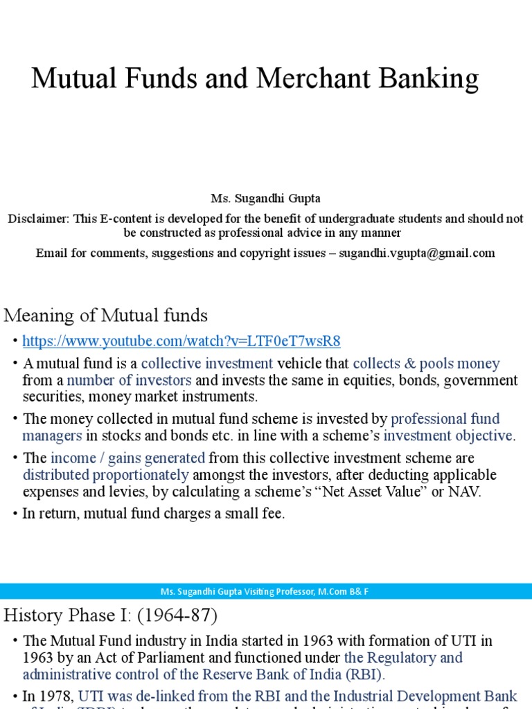 Mutual Funds | PDF | Investment Fund | Mutual Funds