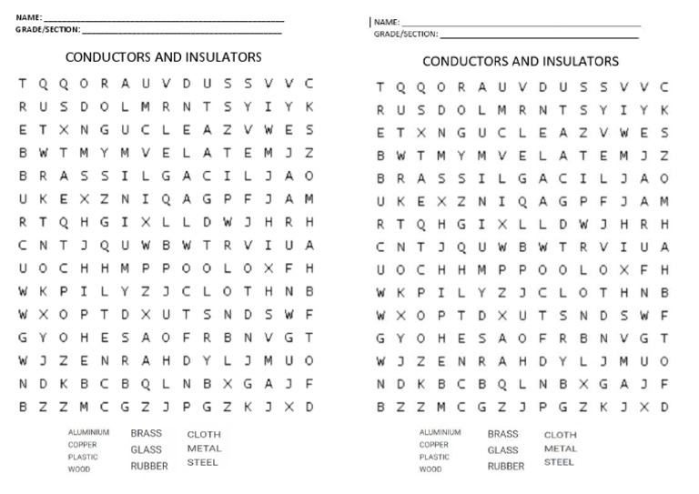 Conductor Word Search | PDF | Technology & Engineering