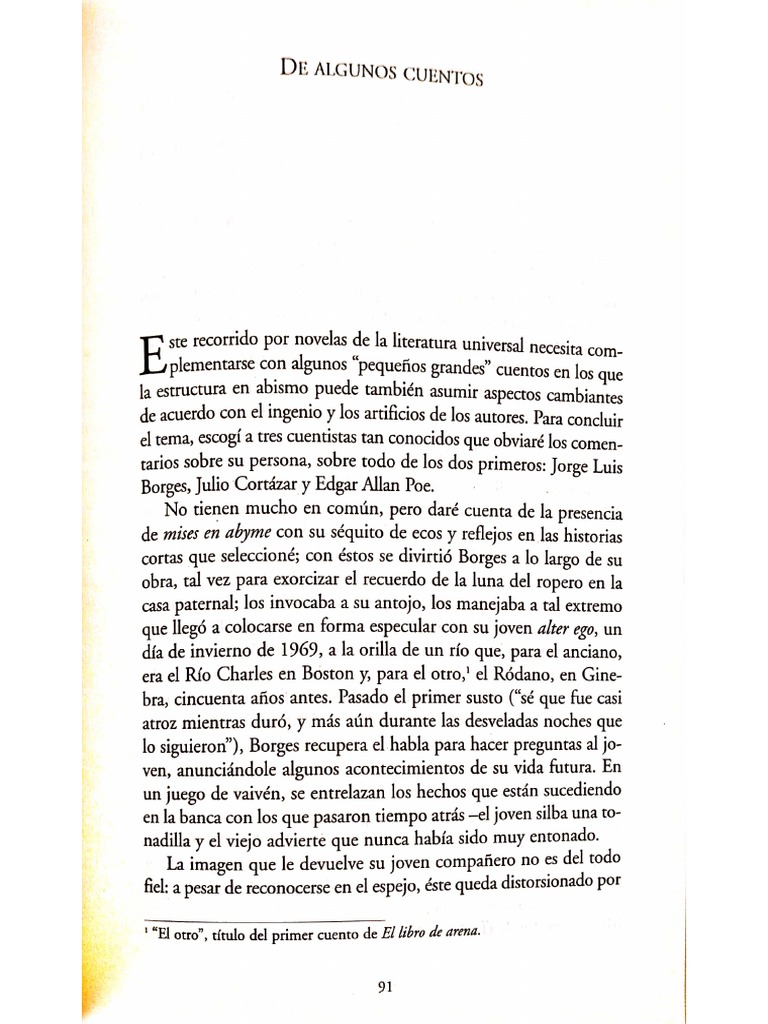 Cuentos, Conclusión, Apéndice | PDF