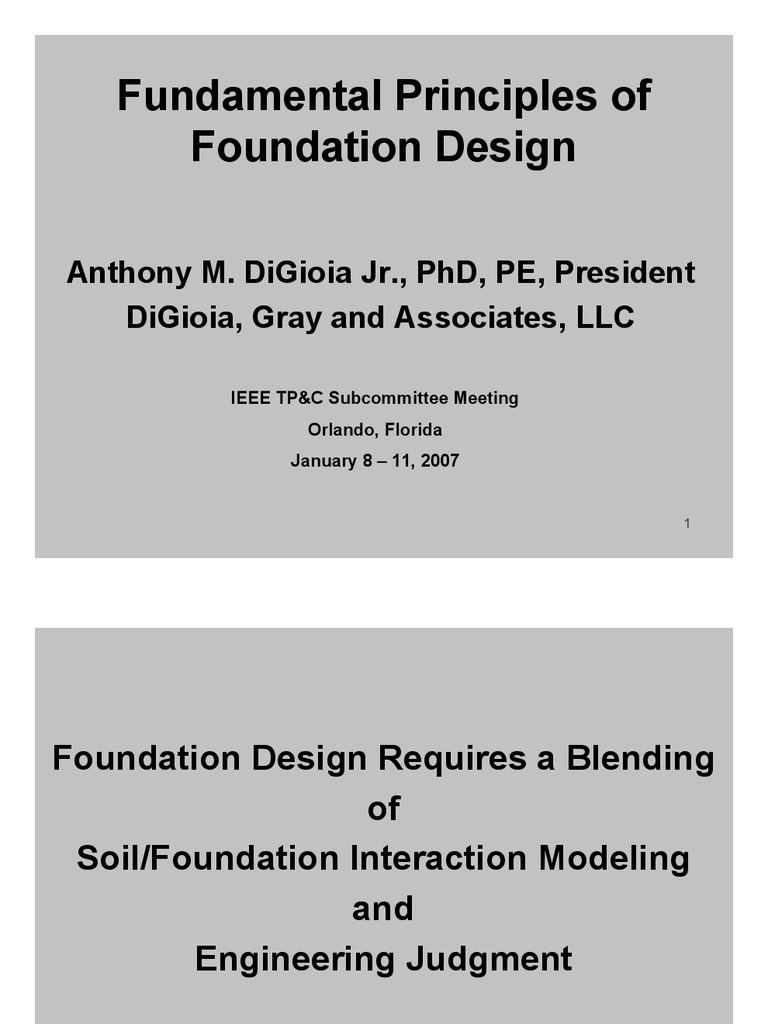 Foundation Design Principles Guide | PDF