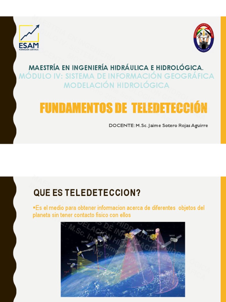 Teledetección | PDF | Sensores remotos | Tecnología geográfica