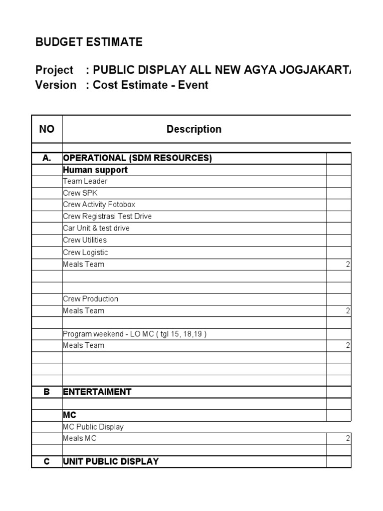 Contoh Boq Report | PDF | Transport | Motor Vehicle