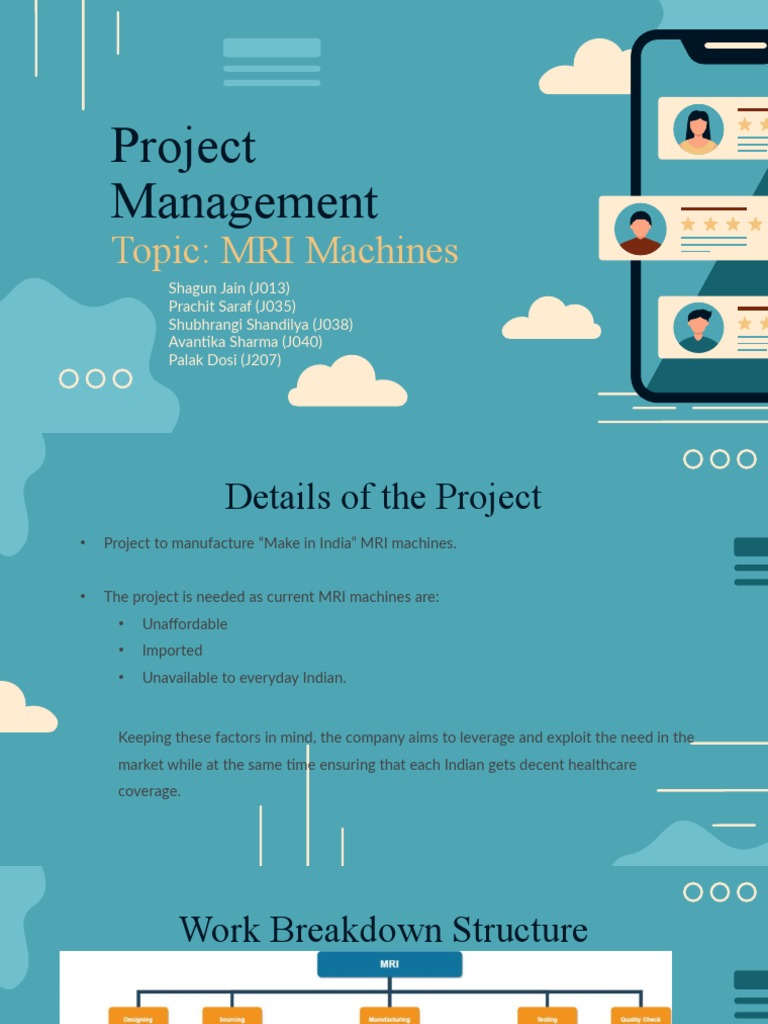 Project Management: Topic: MRI Machines | PDF | Business Process | Business