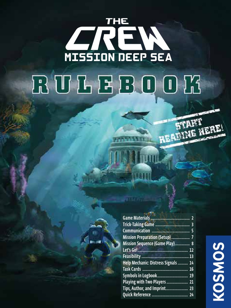 41 The Crew Mission Deep Sea Rulebook | PDF | Playing Cards | Card Games