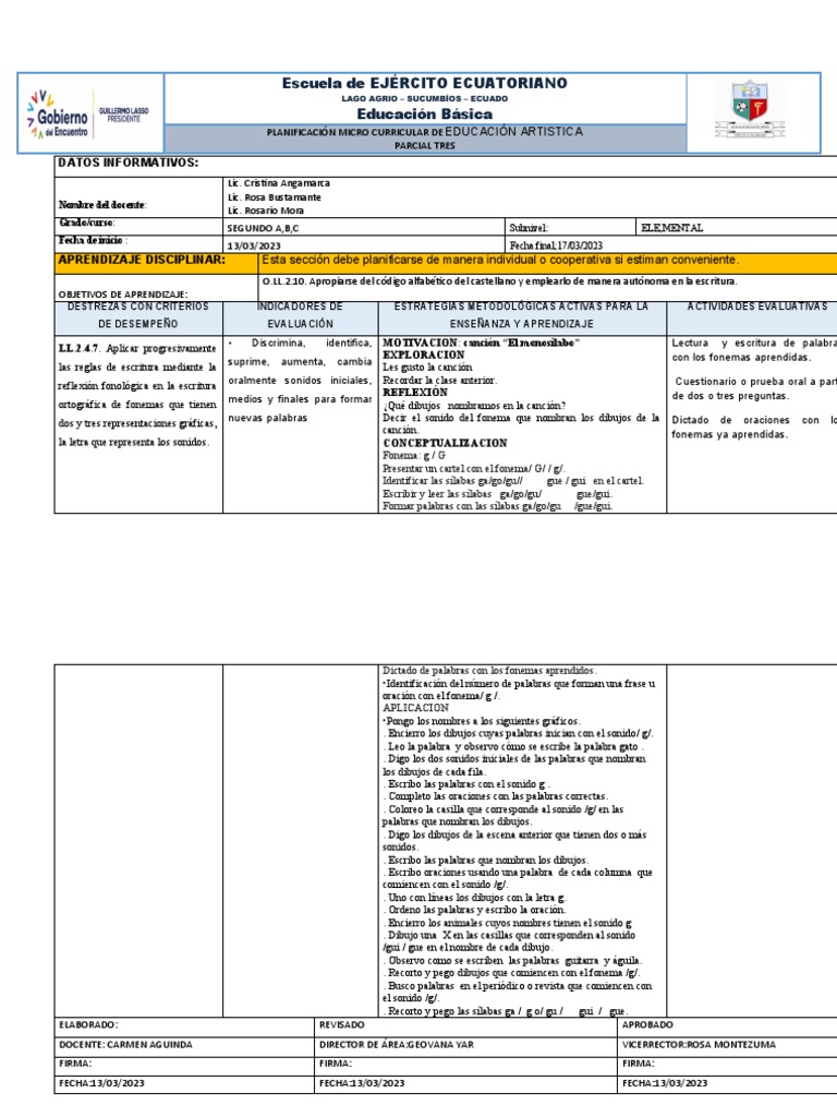 Lengua Gague Gui Go Gu | PDF | Sílaba | Ortografía