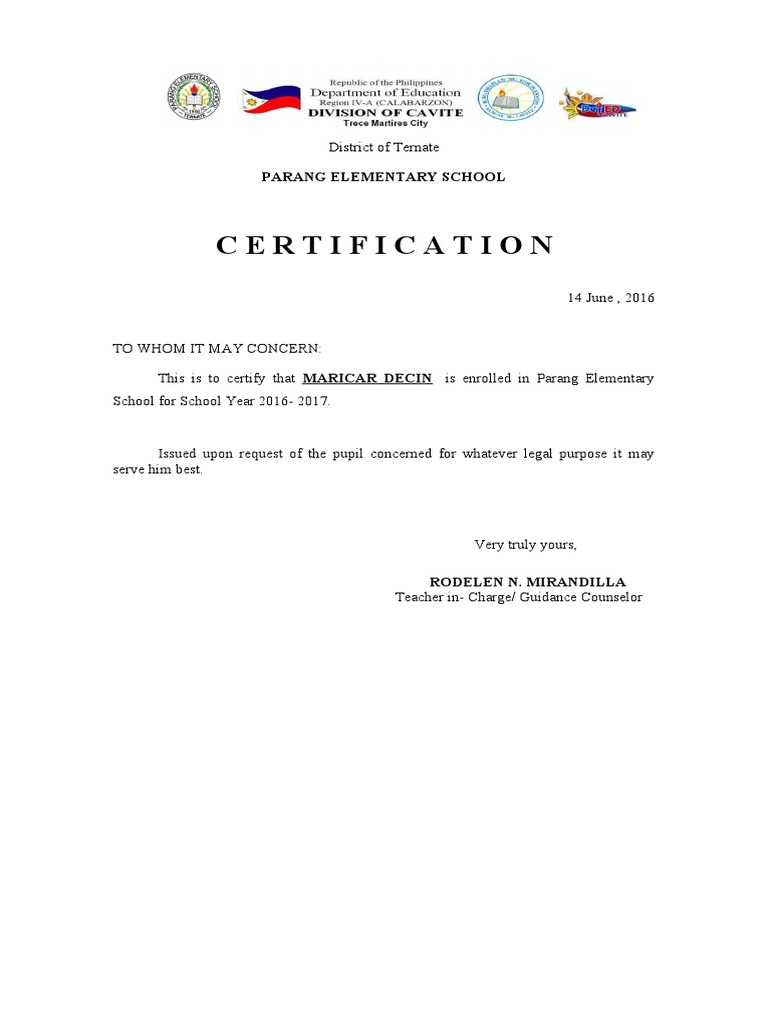 Certification (Guidance) Request Form | PDF | Cognition | Learning