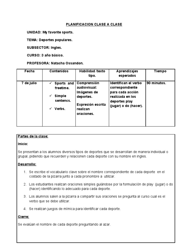 Planificación de Inglés para Primaria | PDF | Maestros | Cognición