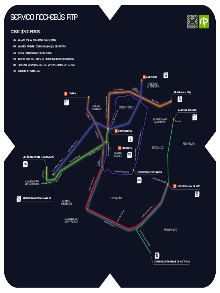 Mapa Nochebus 2022 | PDF