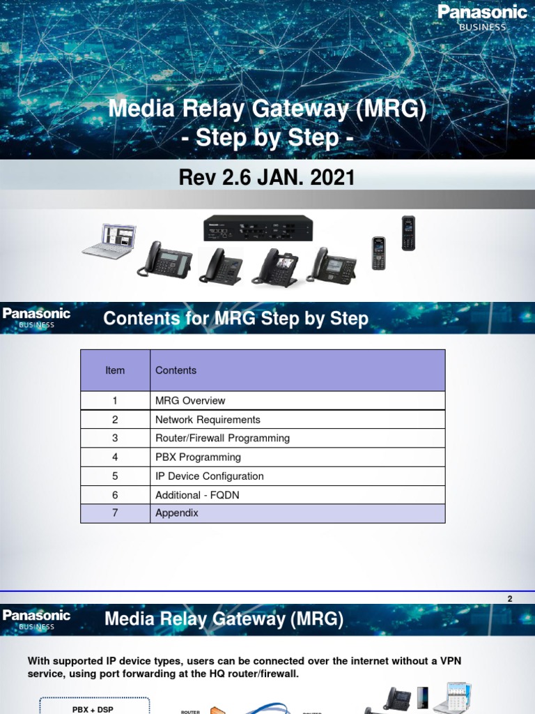 MRG StepByStep Rev2.6 JAN2021 | PDF | Port (Computer Networking) | Session Initiation Protocol