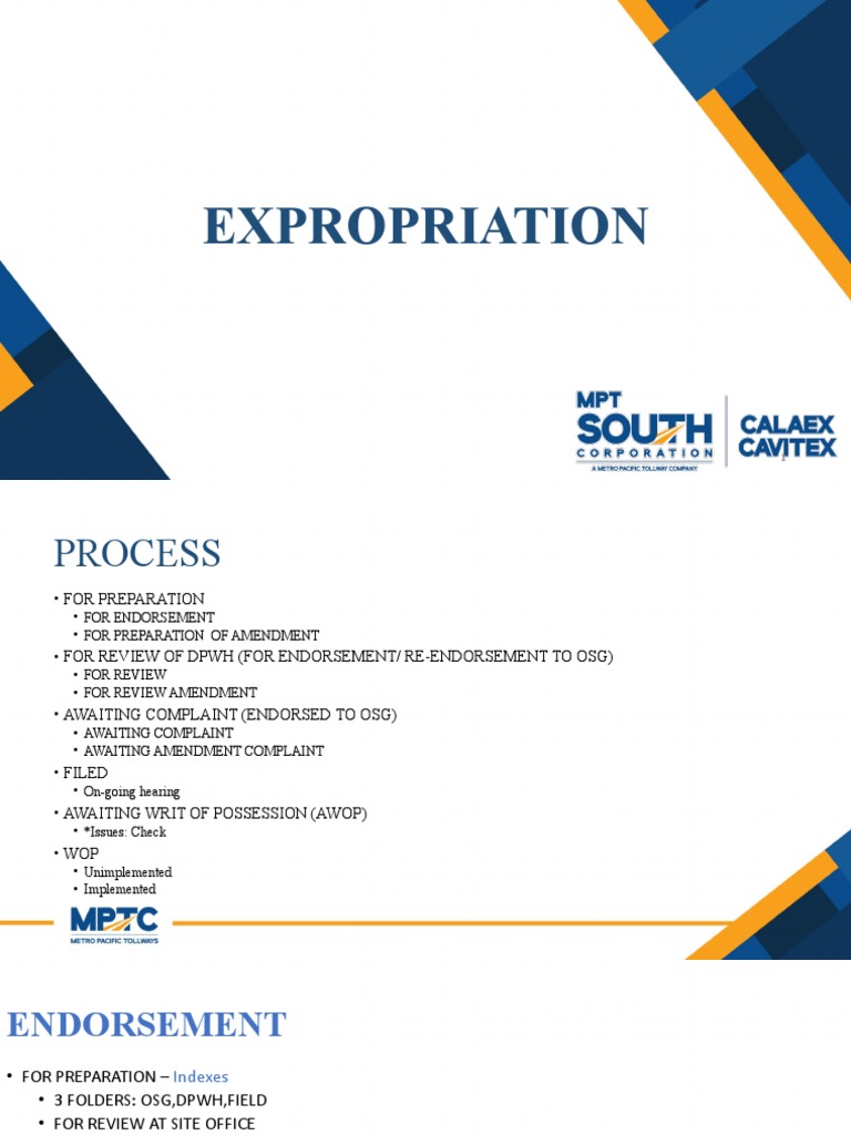 Expropriation Process | PDF | Eminent Domain | Taxes