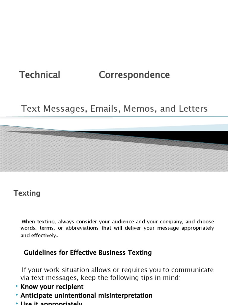 Technical Correspondence | PDF | Memorandum | Communication
