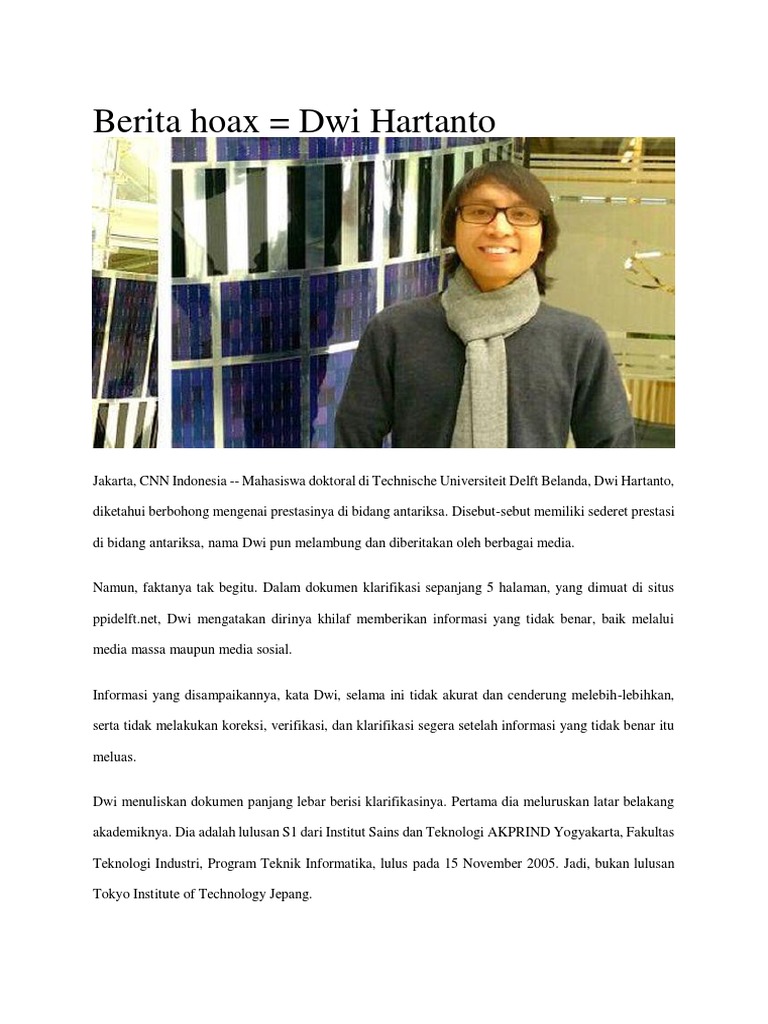 Contoh Berita Hoaks | PDF