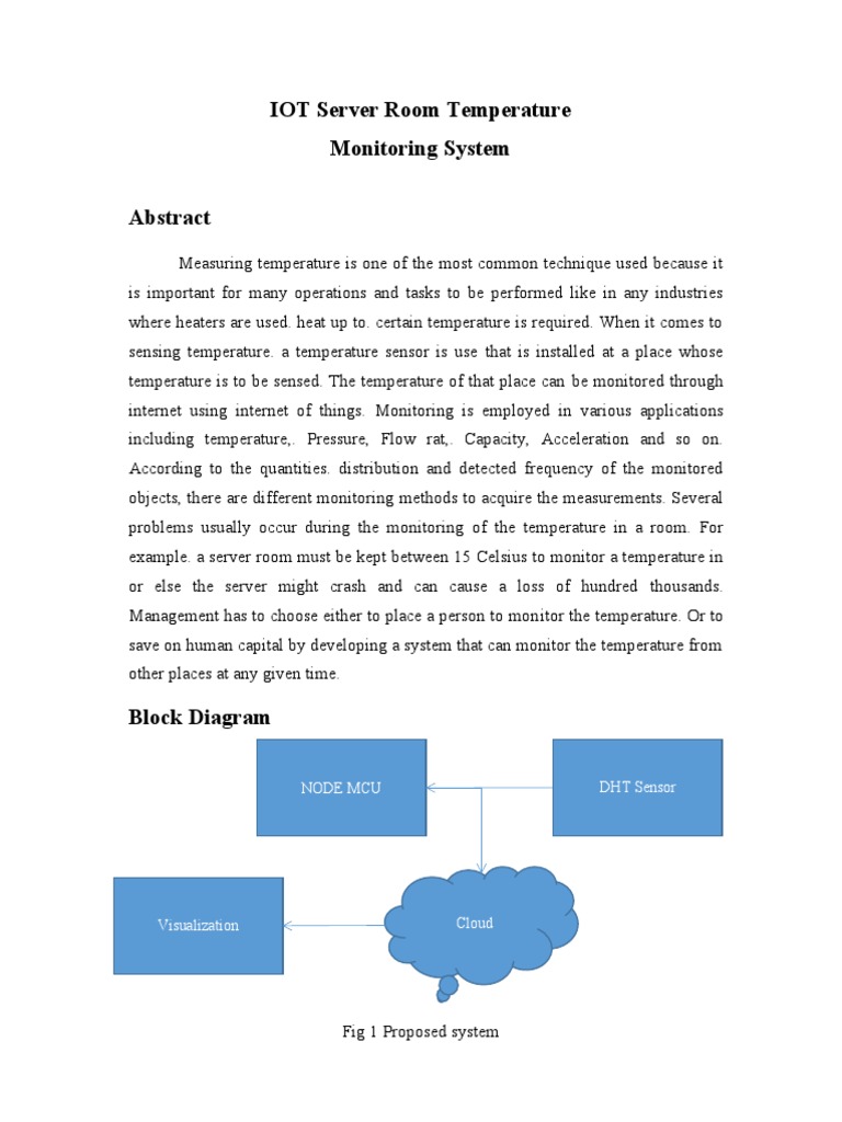 Temperature System | PDF | Internet Of Things | Arduino