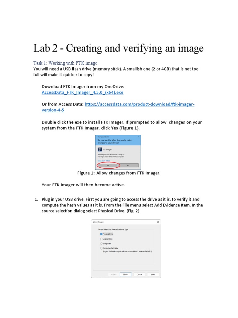 IY467 Lab 2 - Imaging A Drive | PDF | Computer File | Usb Flash Drive