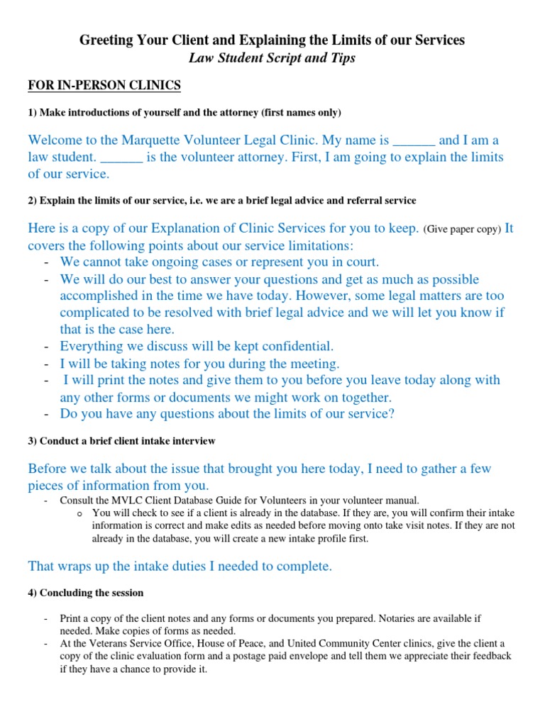 Script For Client Counsel | PDF | Lawyer