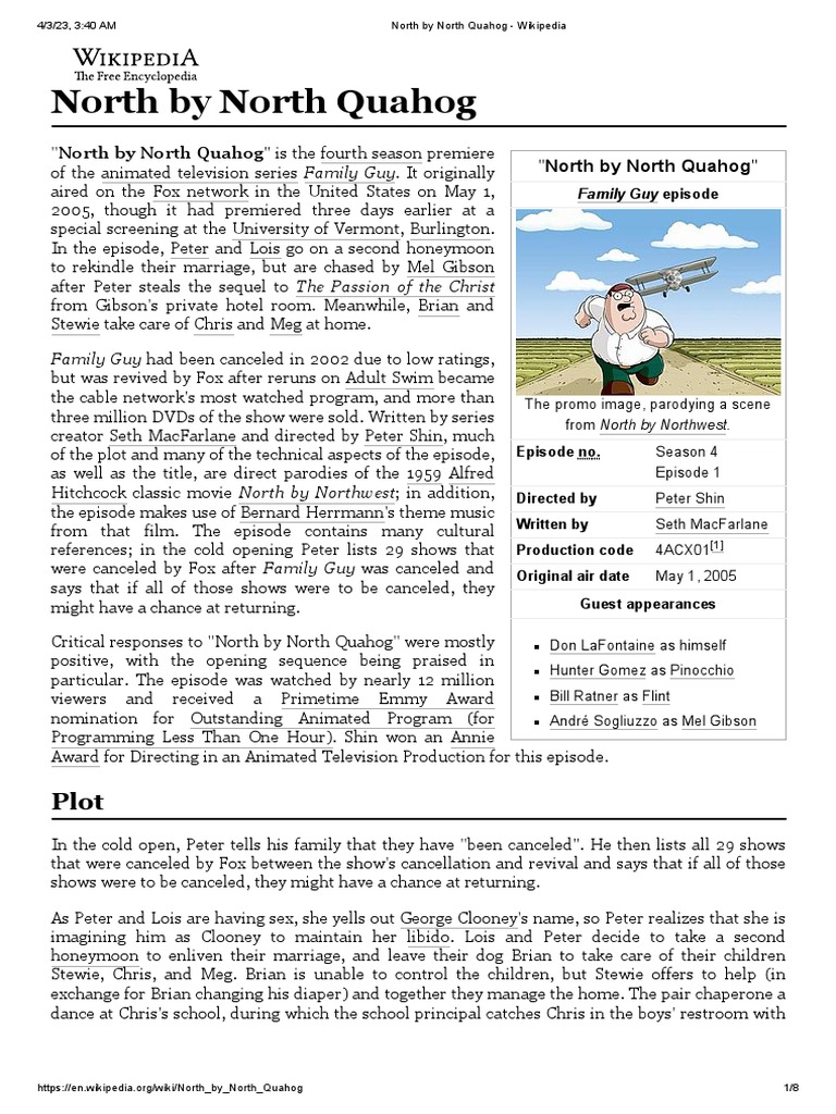 North by North Quahog | PDF