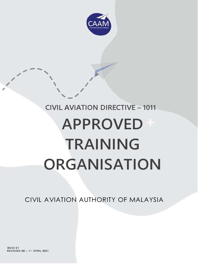 CAAM Civil Aviation Directive on Approved Training Organisations | PDF ...