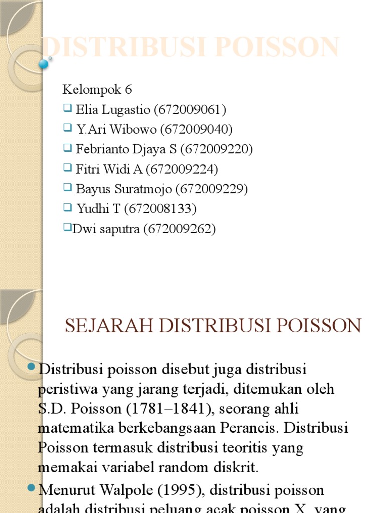 Distribusi poisson | PDF