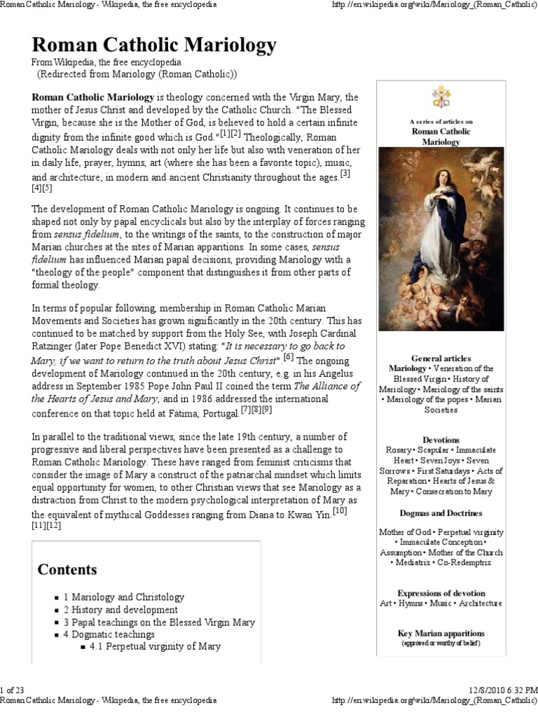 Roman Catholic Mariology - .. | PDF | Our Lady Of Fátima | Mary, Mother ...