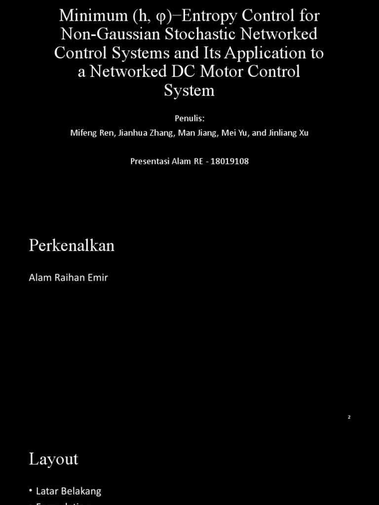 Minimum (h, φ) −Entropy | PDF | Control Theory | Normal Distribution