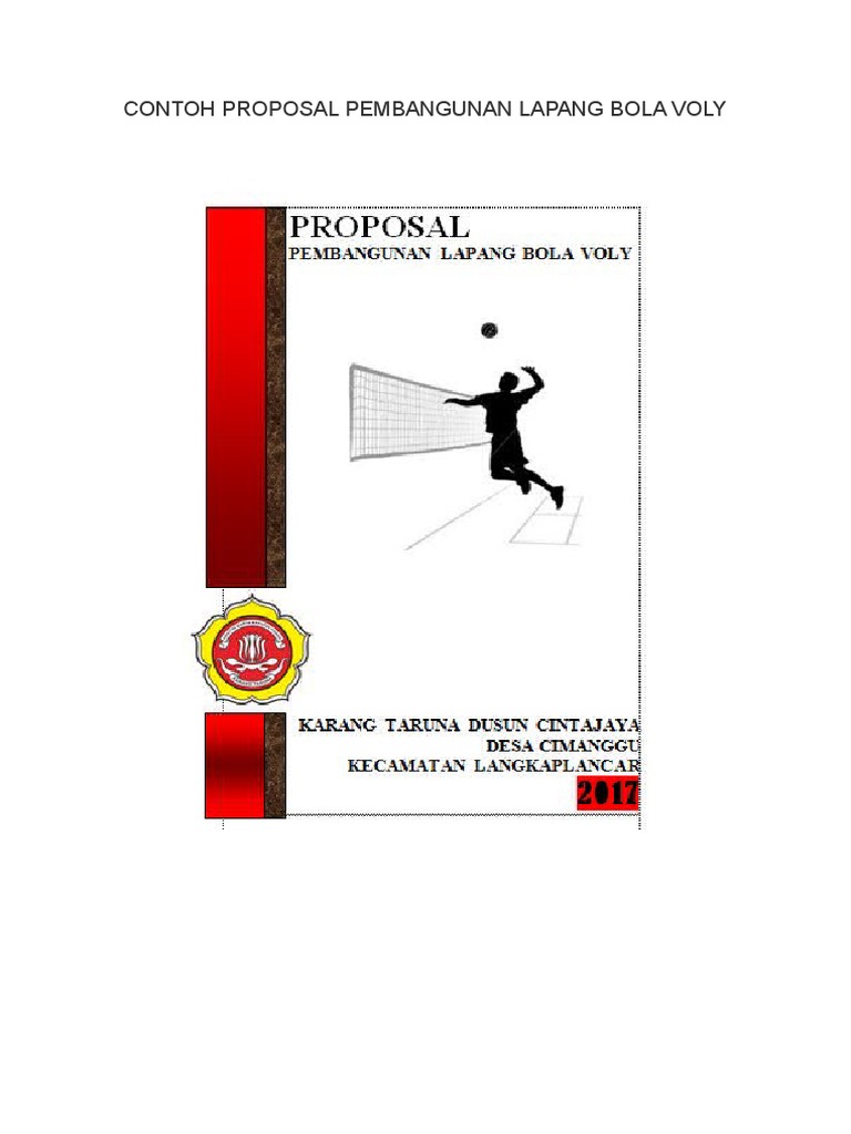 Contoh Proposal Pembangunan Lapang Bola Voly | PDF